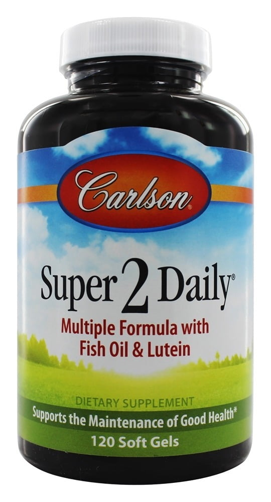 Carlson Labs - Super 2 Daily Multiple Formula With Fish Oil & Lutein ...