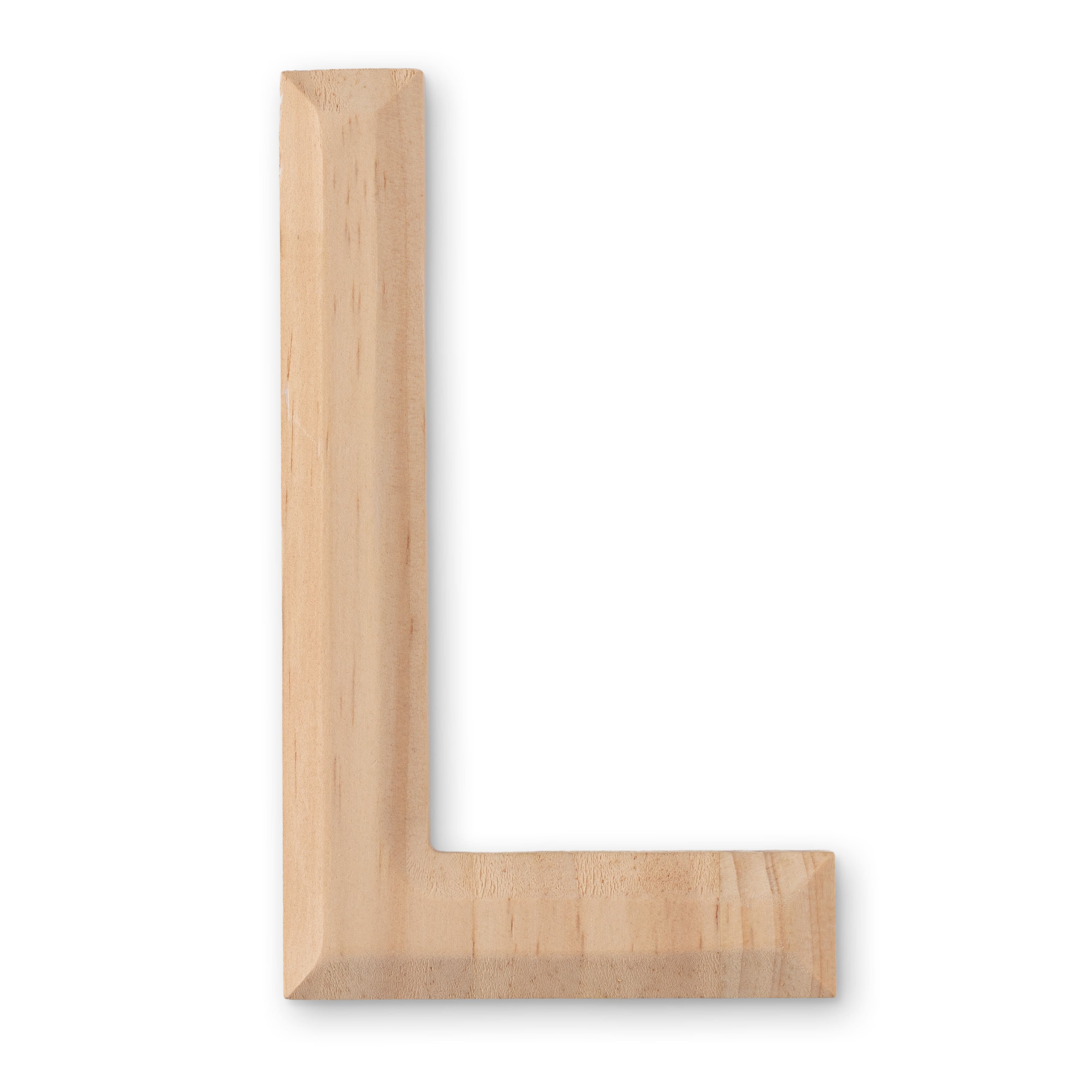 MICHAELS Bulk 6 Pack: 8" Beveled Wood Letter by Make Market® - Walmart.com