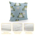Creowell Frog Pillow Covers , Super Soft Frog Throw Pillows Decorative ...