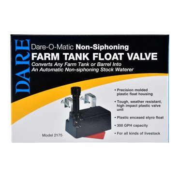 Dare Stock Tank Float Valve 85 Psi Plastic - Walmart.com