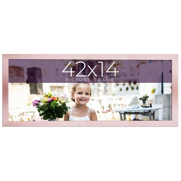 42x14 Frame Pink Real Wood Picture Frame Width 0.75 inches | Interior ...
