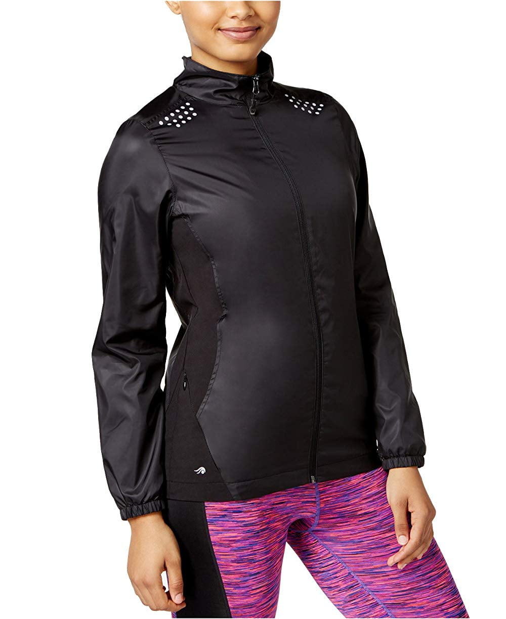 allbrand365 designer Ideology Womens Colorblock Active Wear Windbreaker ...