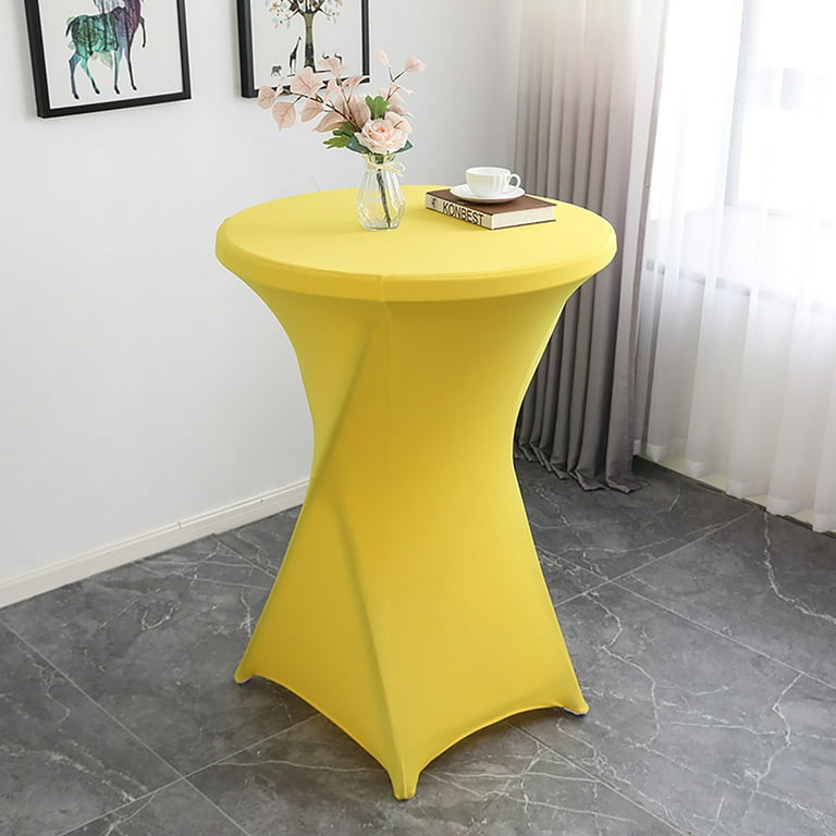 Square Table Cloth Round Stretch Spandex Tablecloth - Fitted Elastic ...
