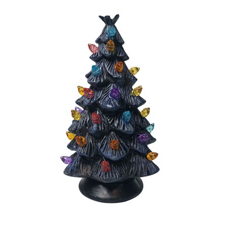 XZNGL Christmas Tree with Decorations and Lights Resin Christmas Tree ...