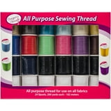 Allary Assorted Colored All-Purpose Sewing Thread - Set of 24 Spools ...