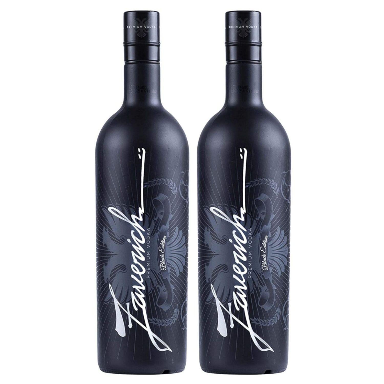 Pack de 2 Vodka Zaverich Premium Black 1 L Zaverich Premium Black ...