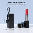 PYYAN-Mini Portable Charger for iPhone with Built-in Type-C Cable ...