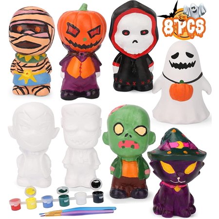 Halloween Craft Kit for Kids - Squishy Coloring Art & Craft Painting ...