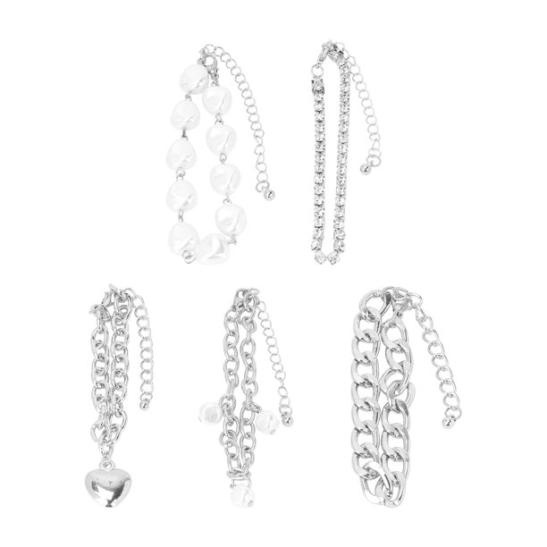 Elegant Bracelet Set, Resist Oxidation Rust Lightweight Alloy Hip Hop ...