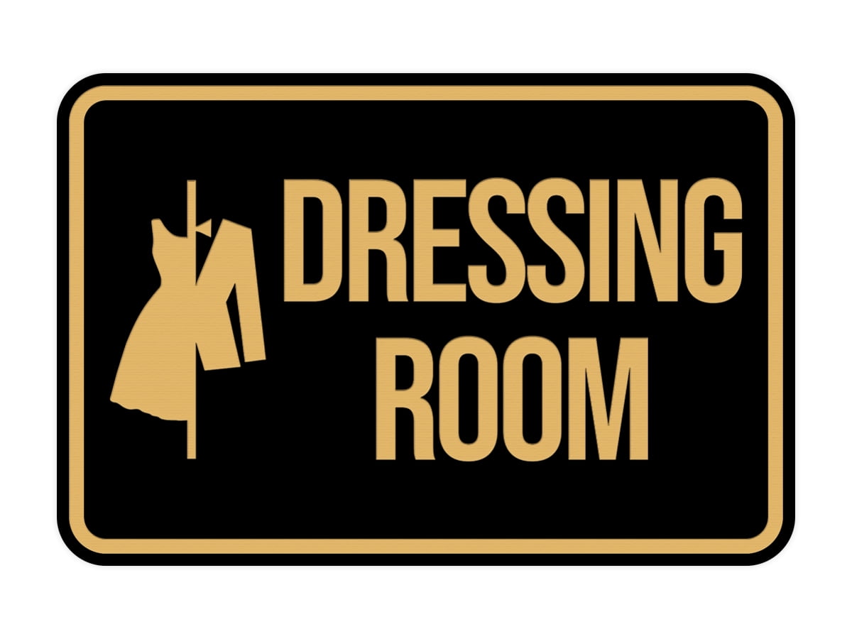Classic Framed Dressing Room Sign (Blue) - Small - Walmart.com