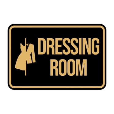 Classic Framed Male Locker Room Sign (Brushed Gold) - Small - Walmart.com
