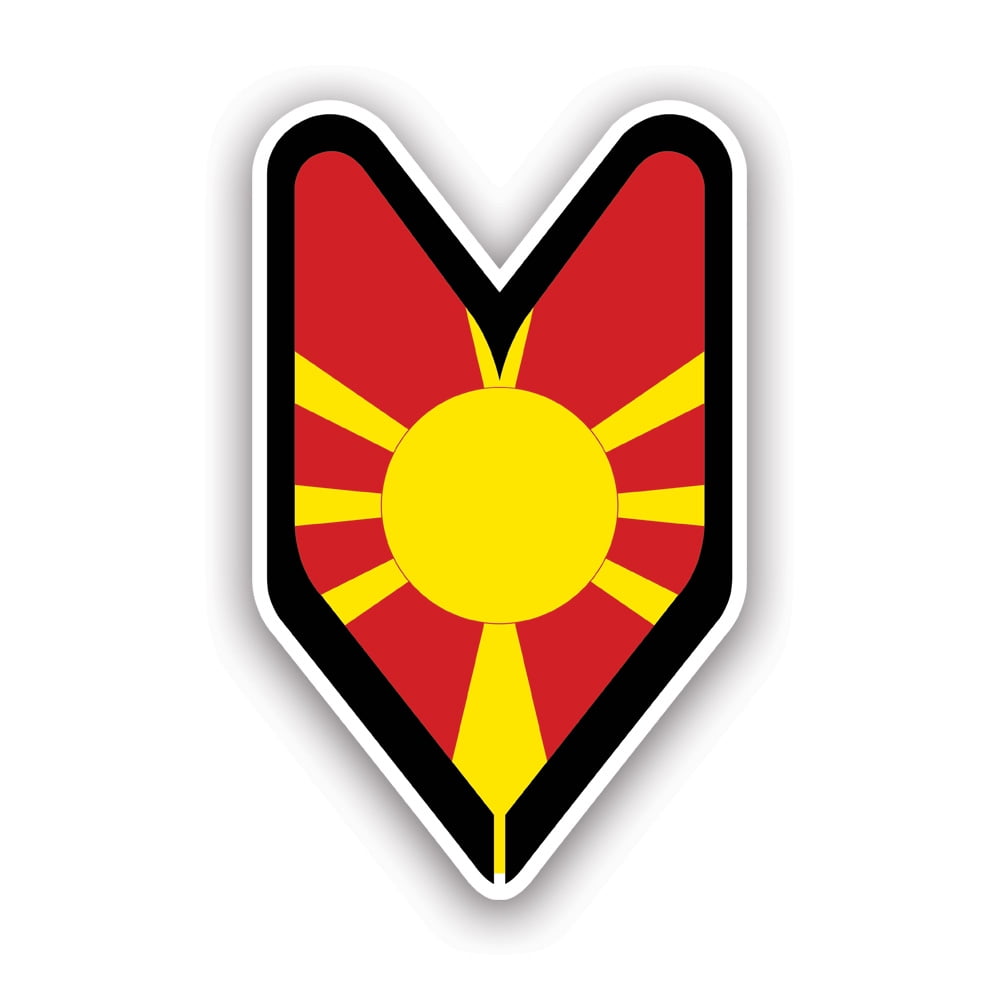 Macedonian Driver Badge Sticker Decal - Self Adhesive Vinyl ...