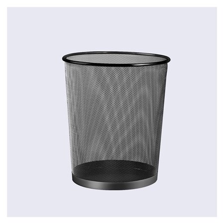 HSD Trash can Waste Bin Round Mesh Wastebasket Recycling Bin Wrought ...