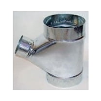 Gray Metal Products 3603014 4 x 4 x 3 in. Galvanized Connector Wye Pipe ...