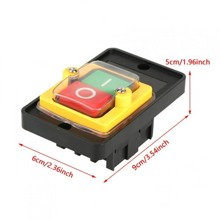 2 Position Pushbutton Switch, Switch, Black Metal & Plastic 380V 10A ...