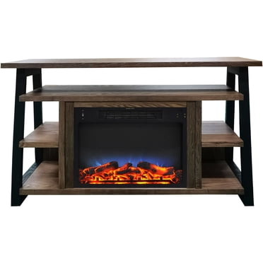 Hanover Winchester Electric Fireplace TV Stand and Color-Changing LED ...