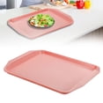 CozeLy Rectangular Plastic Serving Tray Fast Food Tray for Indoor ...