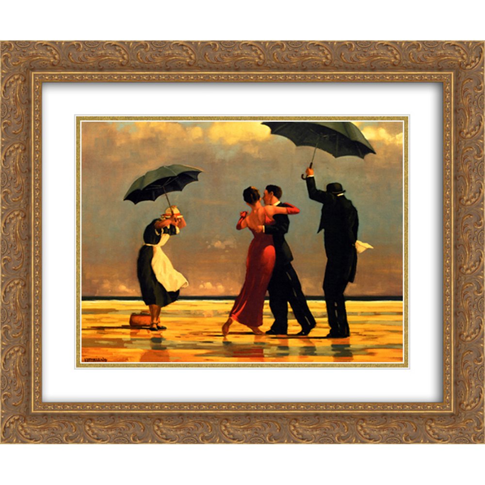 FrameToWall - The Singing Butler 2x Matted 24x20 Gold Ornate Framed Art ...