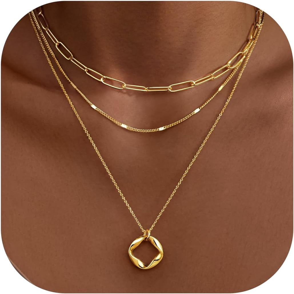 Click here for Salafire Layered Gold Necklaces For Women stackabl... prices