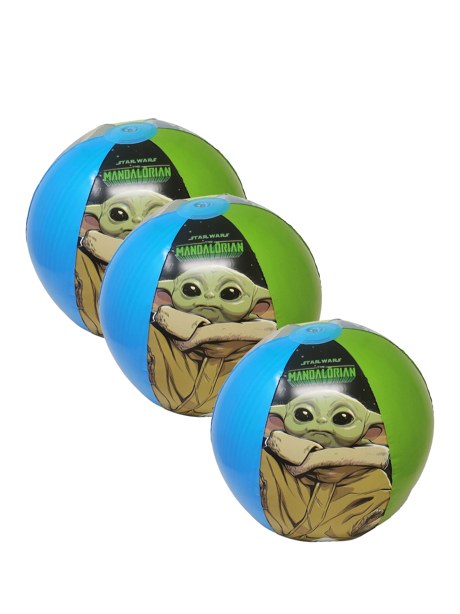 Star Wars Kids Beach Ball Inflatable 13.5" Mandalorian Grogu Baby Yoda ...