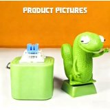 Wrongduck Lizard Button Keychain Sound Toy, Rechargeable Light-Up ...