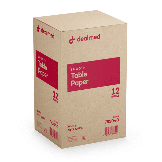 Dealmed Exam Table Paper 18” X 225' - Disposable, Smooth Paper for ...