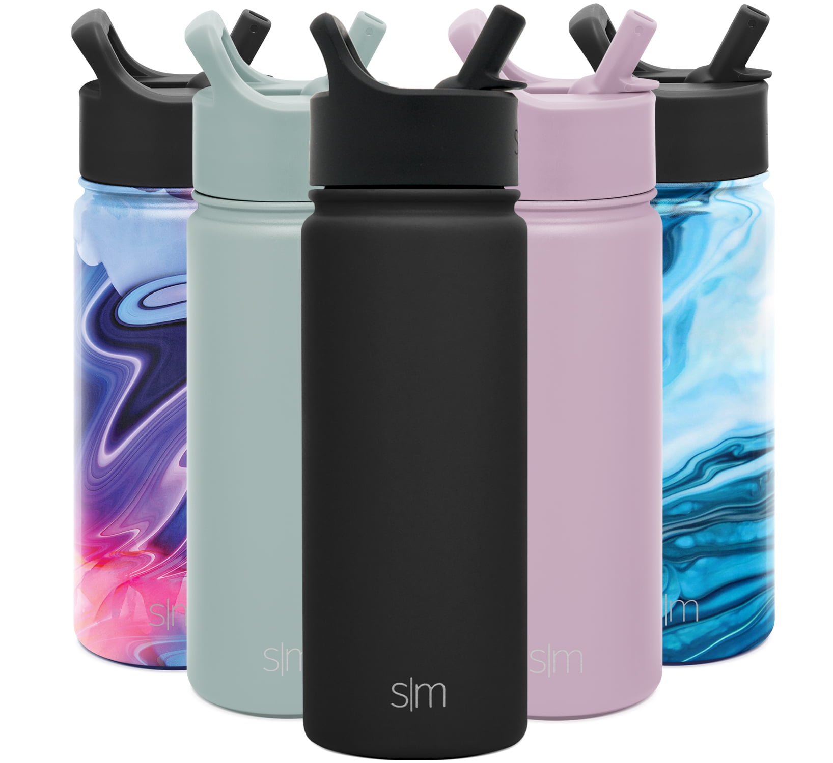 Simple Modern Summit Water Bottle Straw Lid Vacuum Insulated Stainless ...