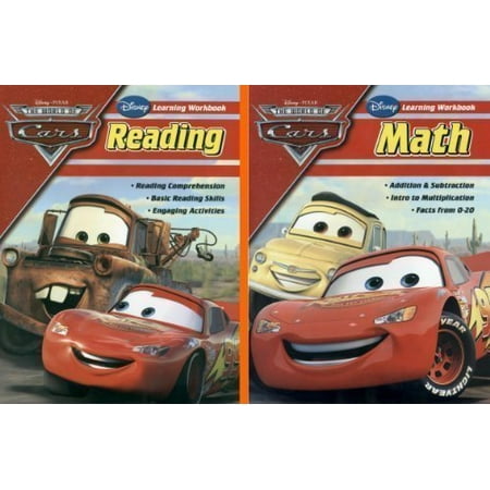 Disney Learning Workbook Bundle: Cars Reading Activity AND Cars Math ...