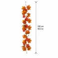 Artificial Fall Garland with Pumpkins Maple Leaves, Autumn Decor Vine ...