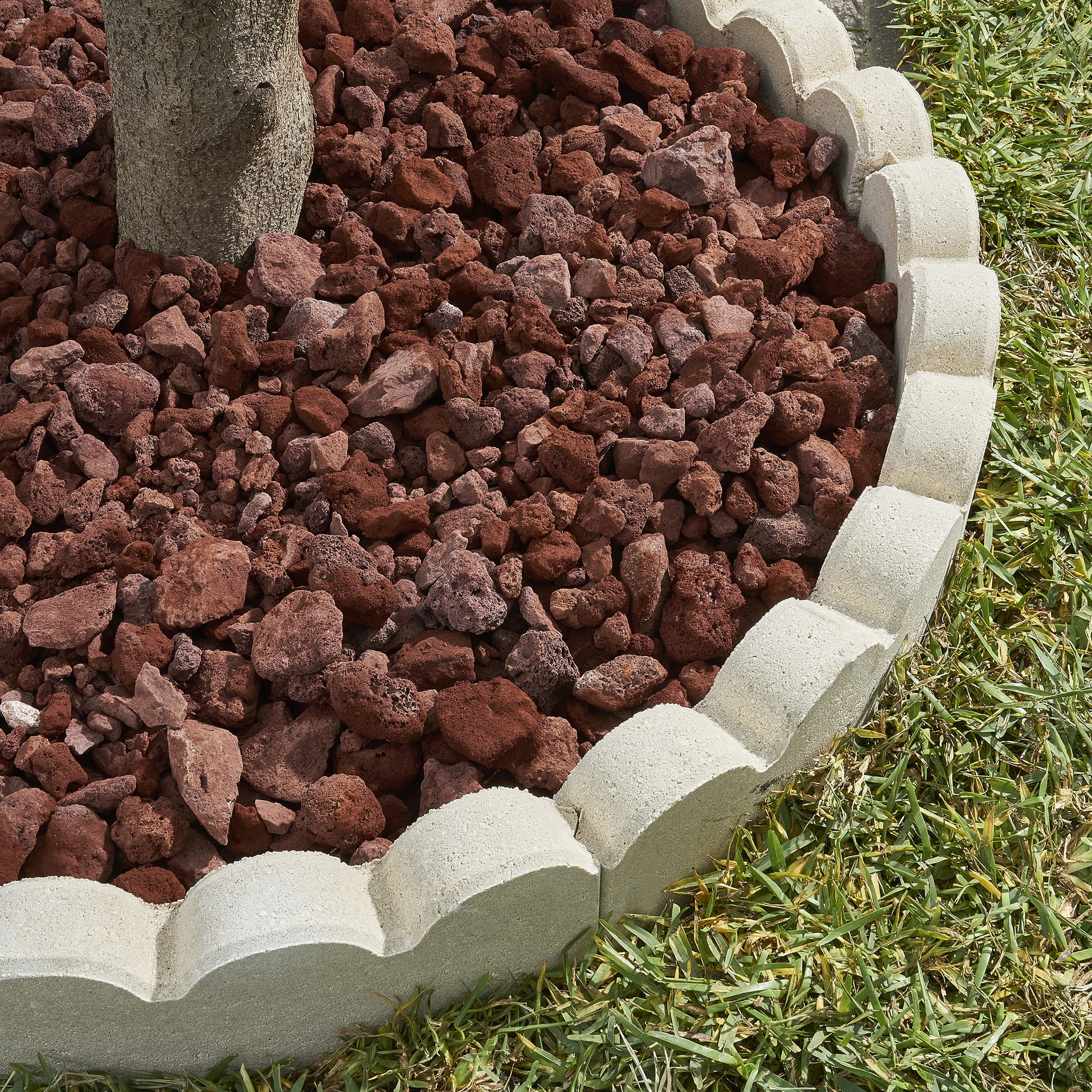 Curved Scallop Edging Stone