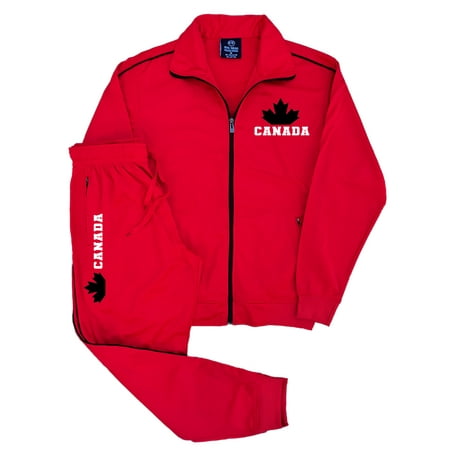 Men's Canada Print Designer Heritage Tracksuit With Track Jacket ...