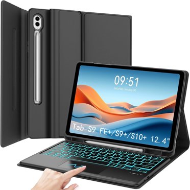 TYUAN Wireless Backlit Keyboard Case for Samsung Galaxy Tab S9 FE 10.9 ...