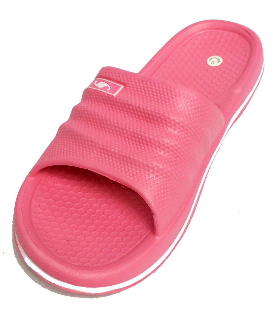 Women's Plush Terry Cloth Slide Slippers Case Pack 72 - Walmart.com