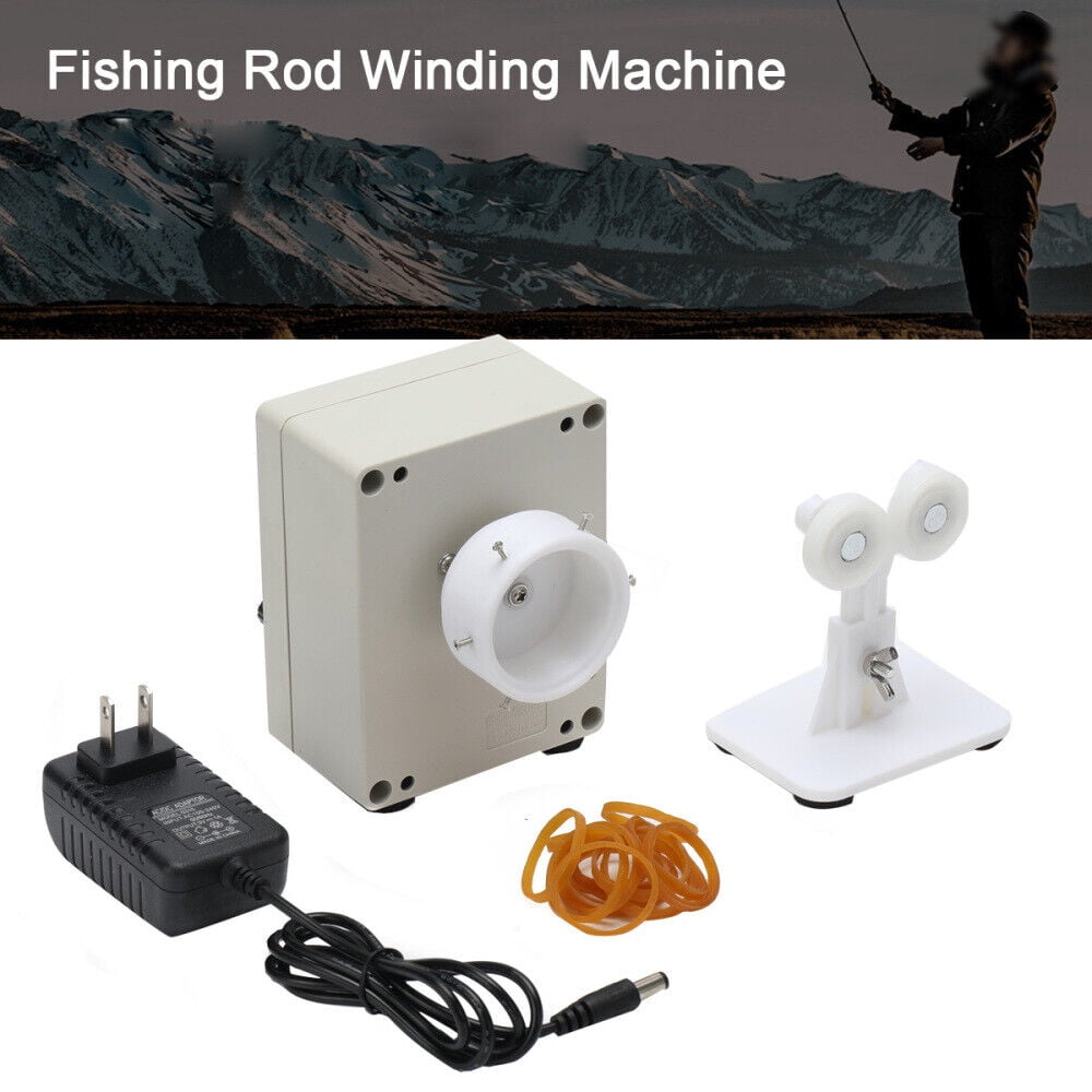 TABODD Fishing Rod Winding Machine DIY Fishing Rod Epoxy Resin Rotating ...