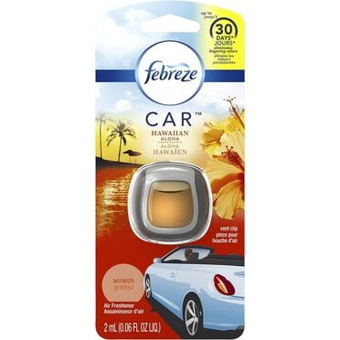 Febreze Car Air Freshener 5-Pack, 4 Gain Original Scent + 1 Heavy Duty ...