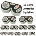 12 Game Controller Squishy Stress Toys & 12 Gamer Wristbands - Video ...