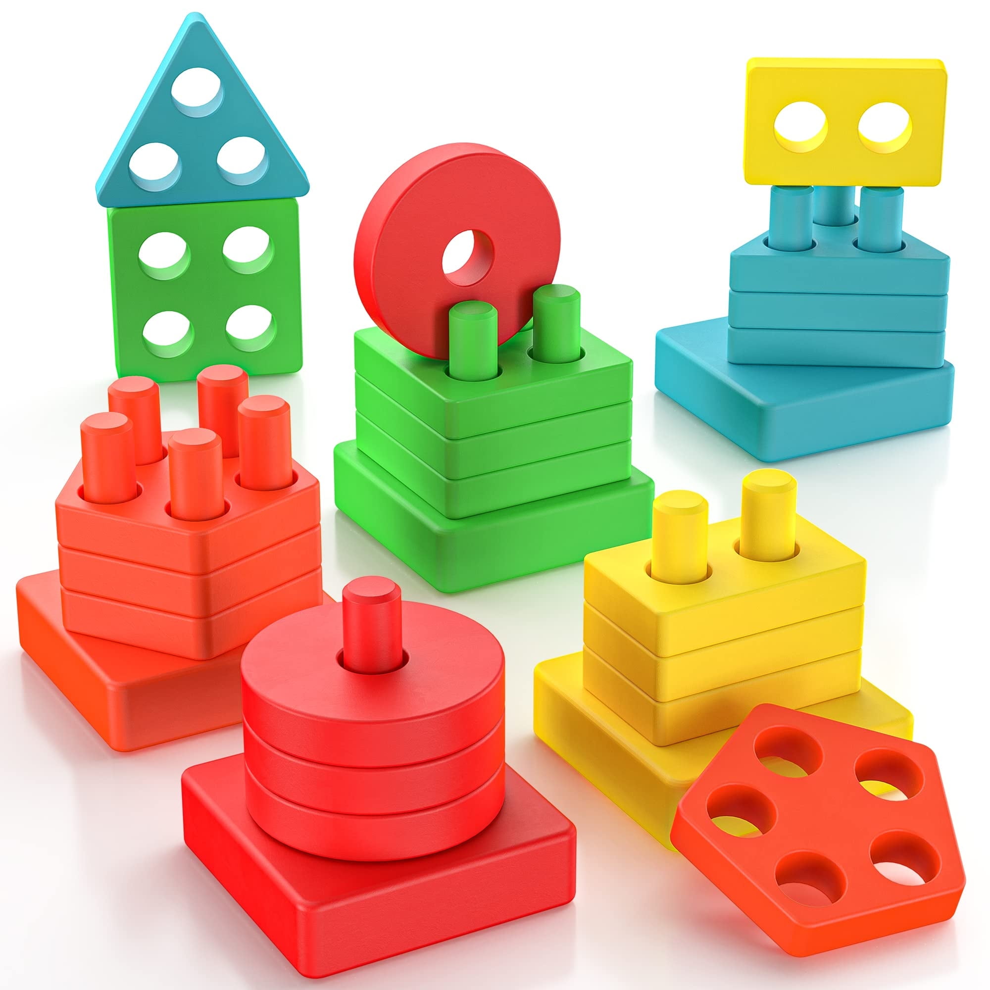 Click here for Grm Stacking Learning Toys For 1 2 3 Year Old Boys... prices