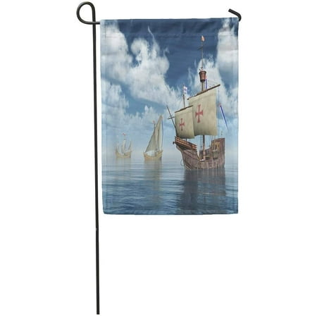 Decoration Flag Blue Columbus Santa Maria Nina and Pinta of Christopher ...
