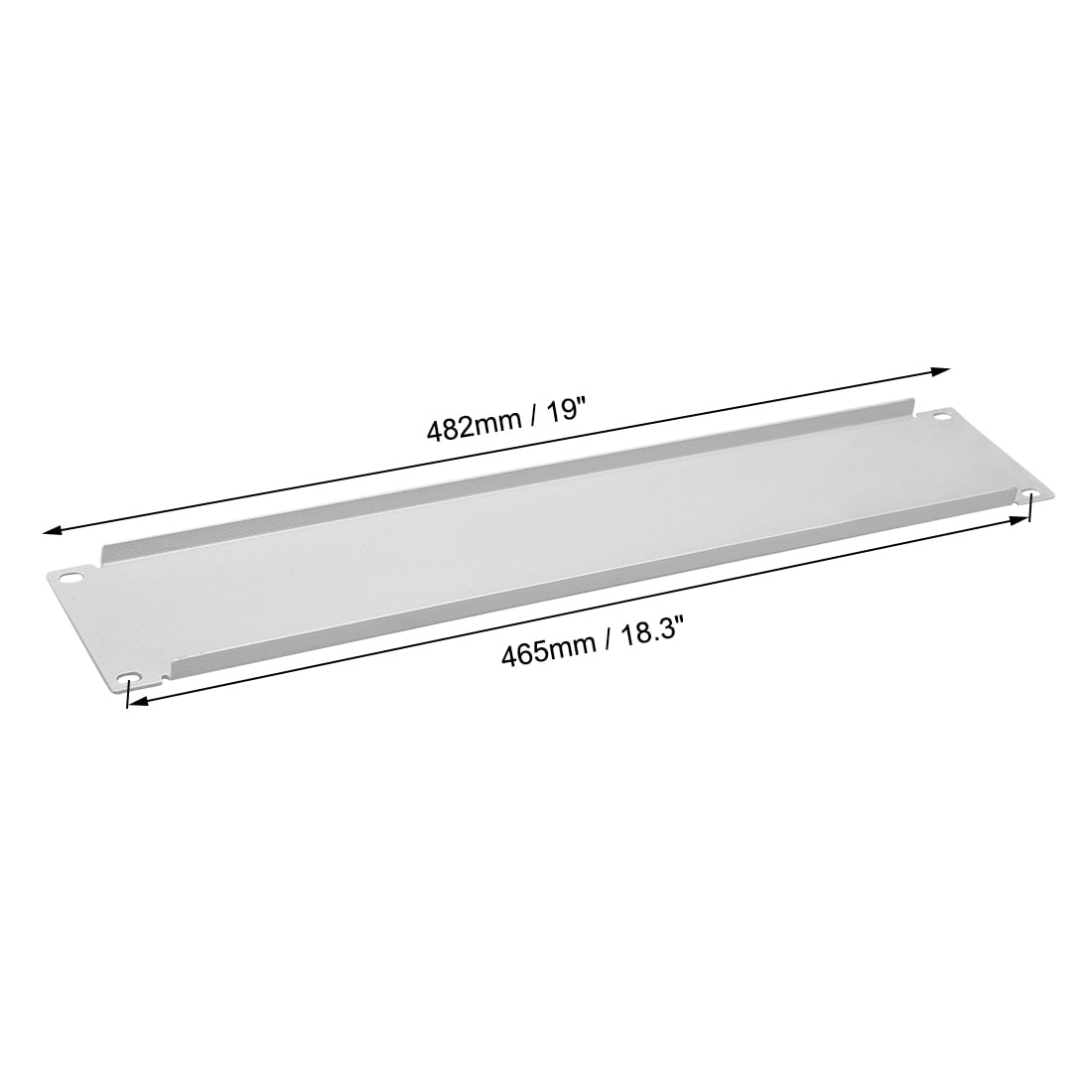 Buy 2U Blank Rack Panel White for 19-Inch Server Rack Enclosure or ...