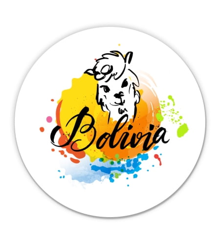 Bolivia - 5" Vinyl Sticker - For Car Laptop I-Pad - Waterproof Decal ...