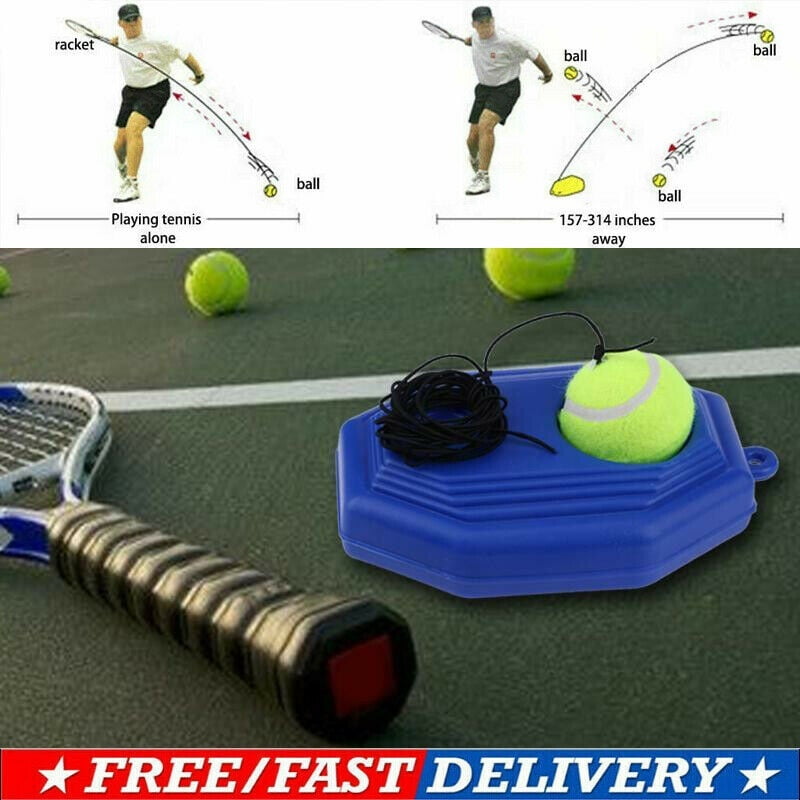 Tennis Base with Rope Single Tennis Trainer Tennis Training Rebounder ...