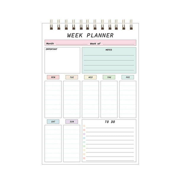 2025 Plan Notebook 2025 Weekly Notepad Schedule For Homemakers Students ...