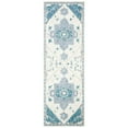 SAFAVIEH Micro-Loop Braylon Traditional Floral Wool Runner Rug, Ivory ...