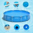 Topcobe Round Above Ground Swimming Pool with Pool Cover, Swimming Pool ...