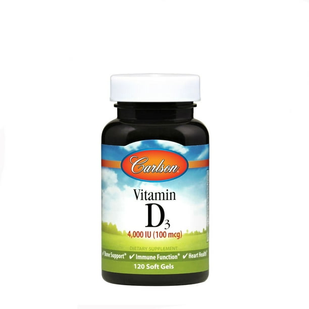 Carlson Vitamin D3 - 4000 IU - Walmart.com - Walmart.com