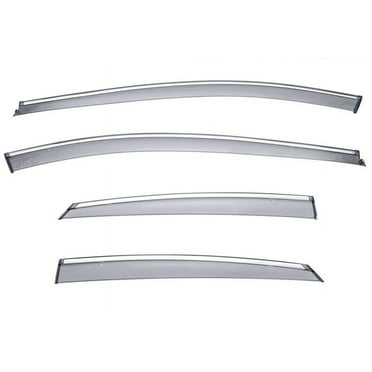 Wellvisors Side Window Visors Deflectors Rain Guards With Chrome Trim ...