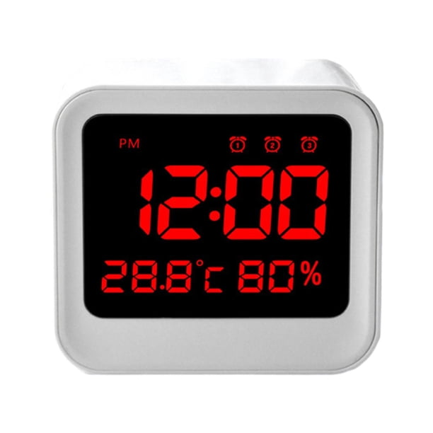 Digital Alarm Clock Desk Clock Digital, Thermometer, Temperature ...