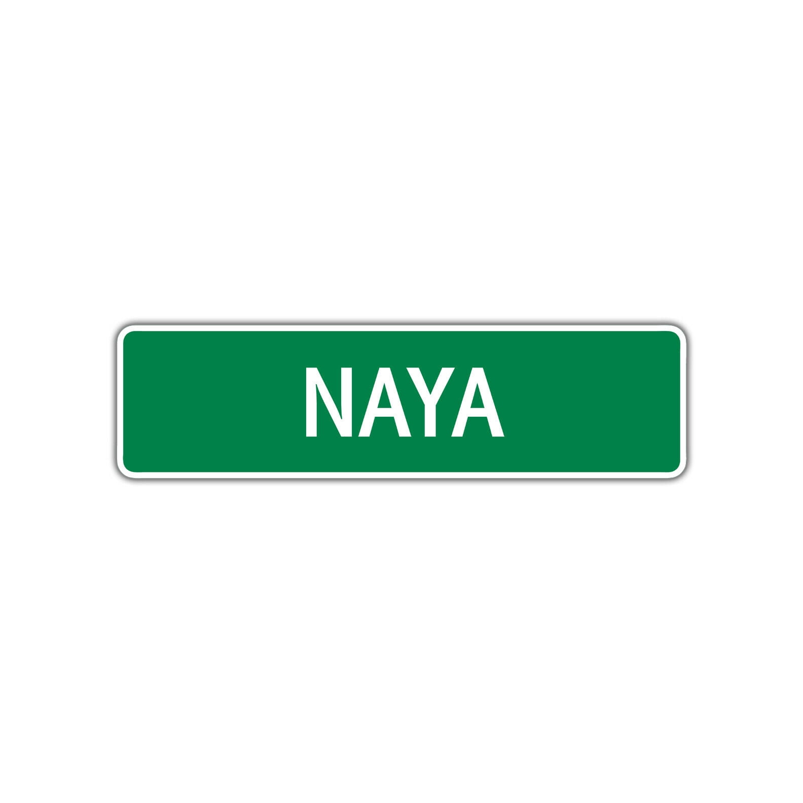 Naya Girls Children Name Letter Printed Plaque Novelty Wall Decoration ...