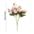 Fabric Artificial Rose Bouquet, Pink Table Centerpiece Flowers for Home ...