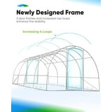 Quictent 20x10x6.6 FT Walk-in Greenhouse, Heavy Duty w/ Reinforced PE Cover, Green - Walmart.com